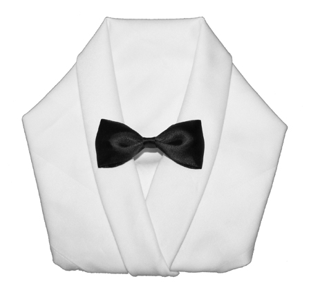 Tuxedo-Inspired Wedding Ideas - Wedding Napkin Folding Tutorial : Amy's ...