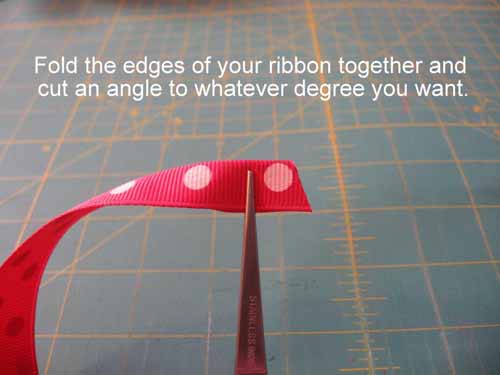 Ribbon V-cut Tutorial : Amy's Store LLC